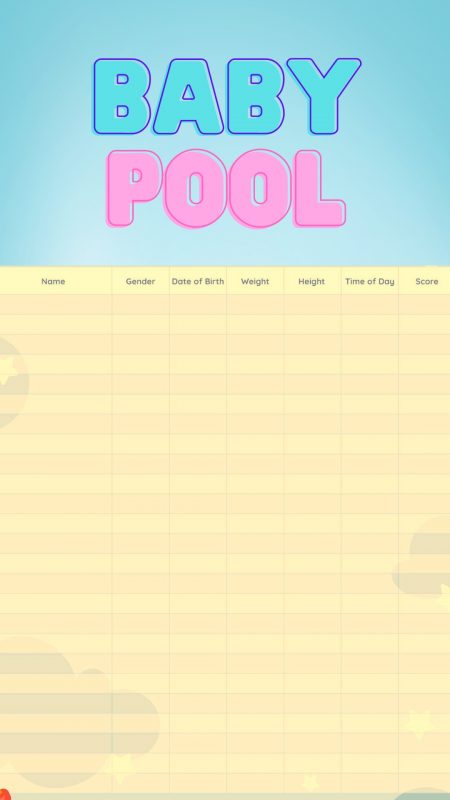 Baby Pool Templates Printable - Baby Parents Tips